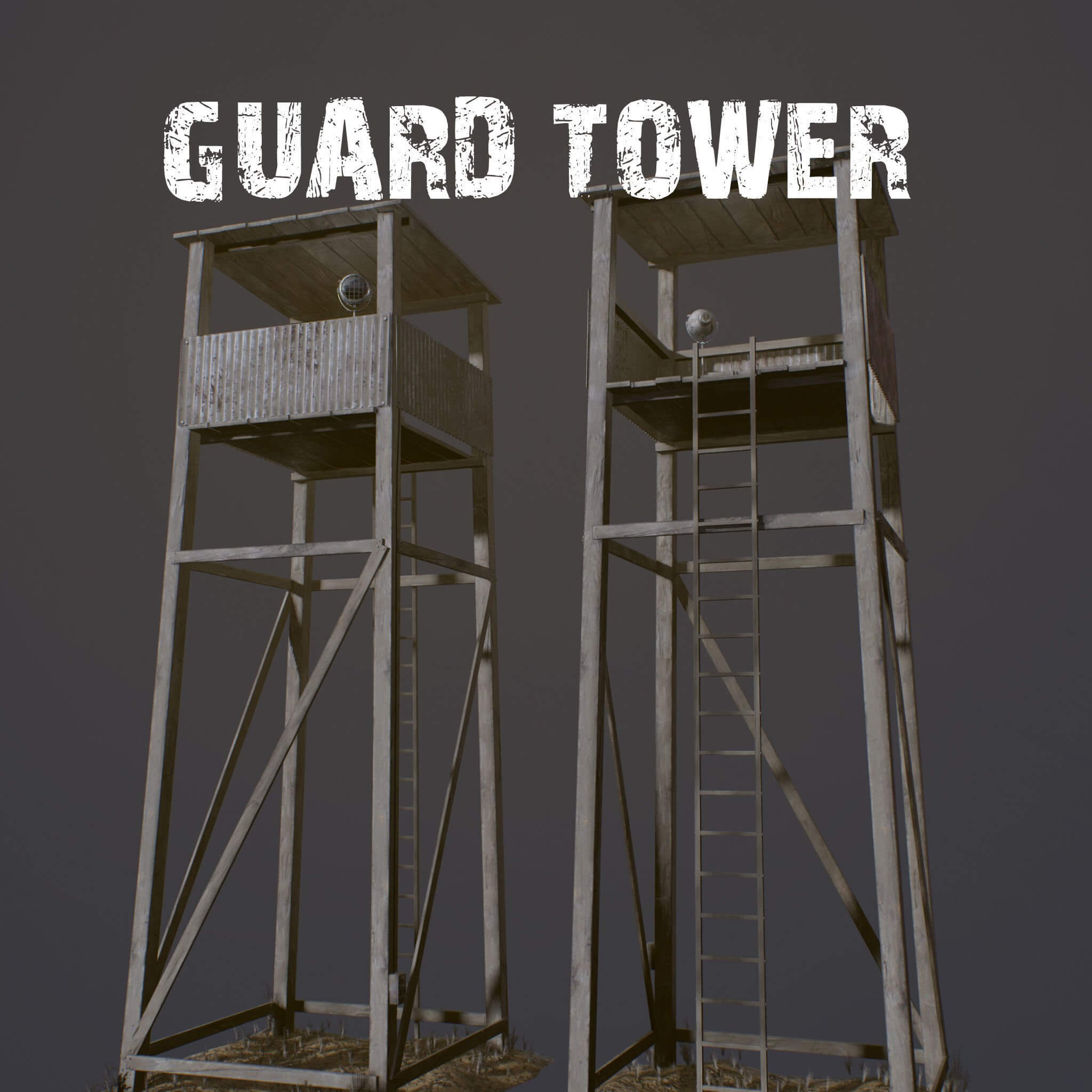 Guard Tower - 3D Model by 4iken