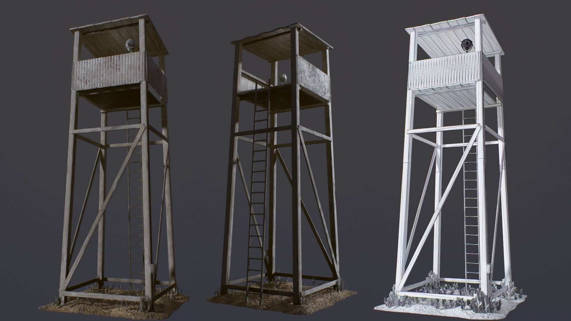 Guard Tower - 3D Model by 4iken