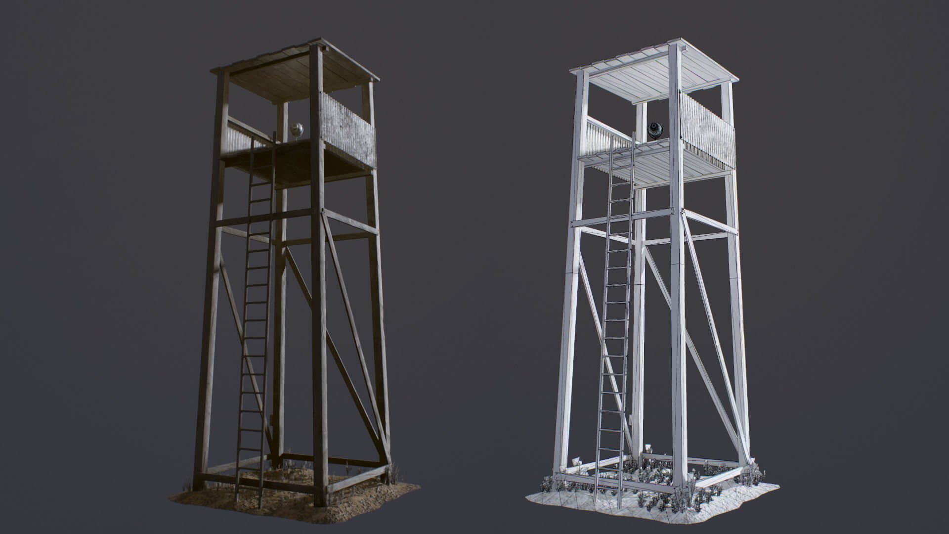 Guard Tower - 3D Model by 4iken