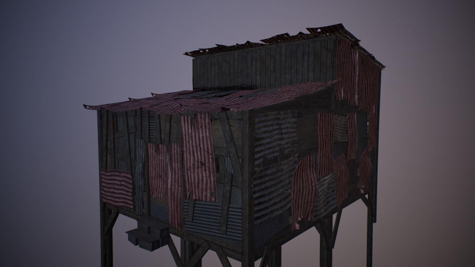 Modular Junk House Kit - 3D Model by 4iken