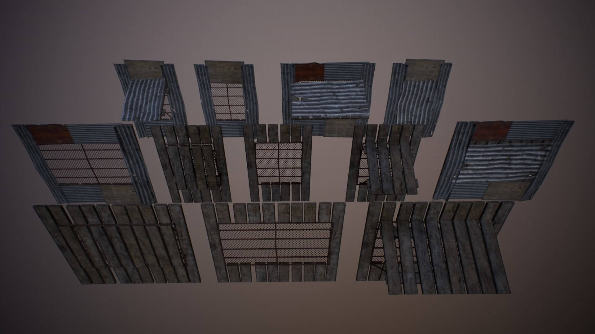 Modular Junk House Kit - 3D Model by 4iken