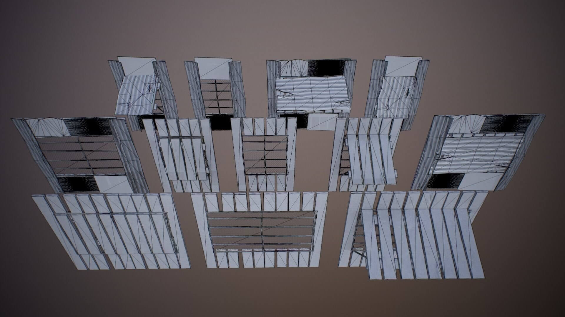 Modular Junk House Kit - 3D Model by 4iken