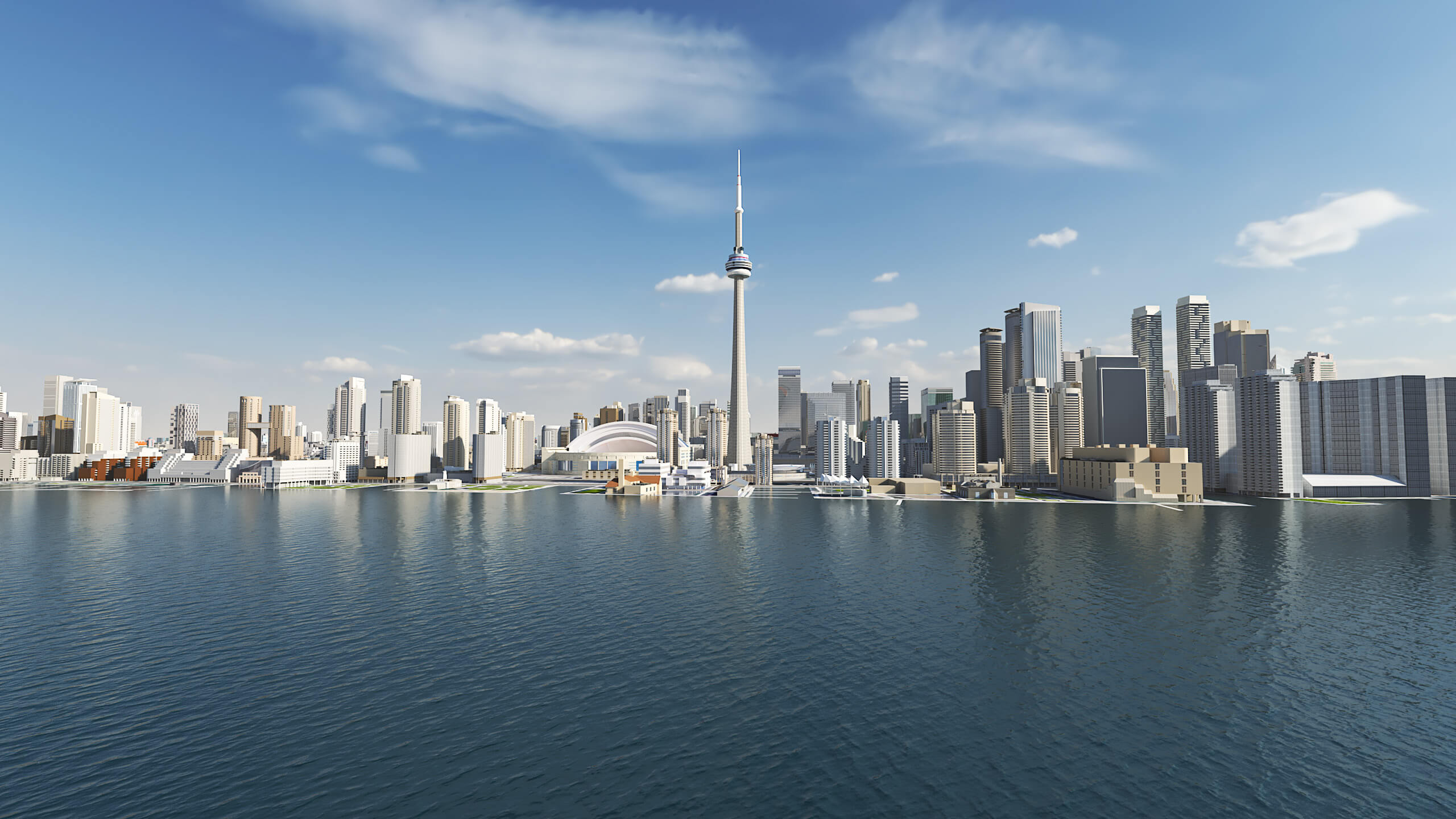 Toronto City, Canada - 3D Model by 4kcitywalktour