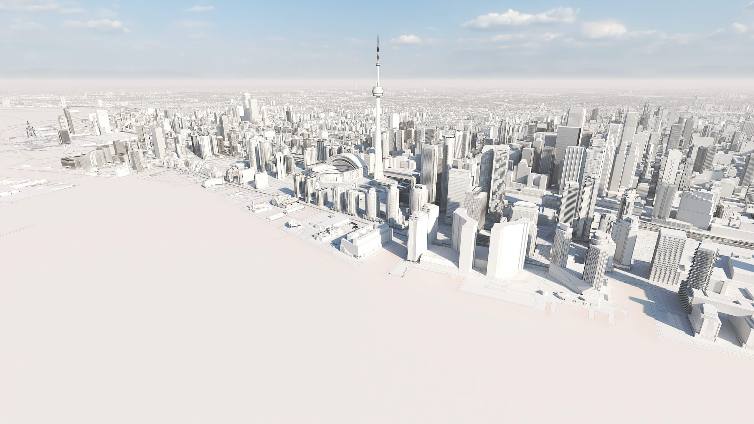 Toronto City, Canada - 3D Model by 4kcitywalktour