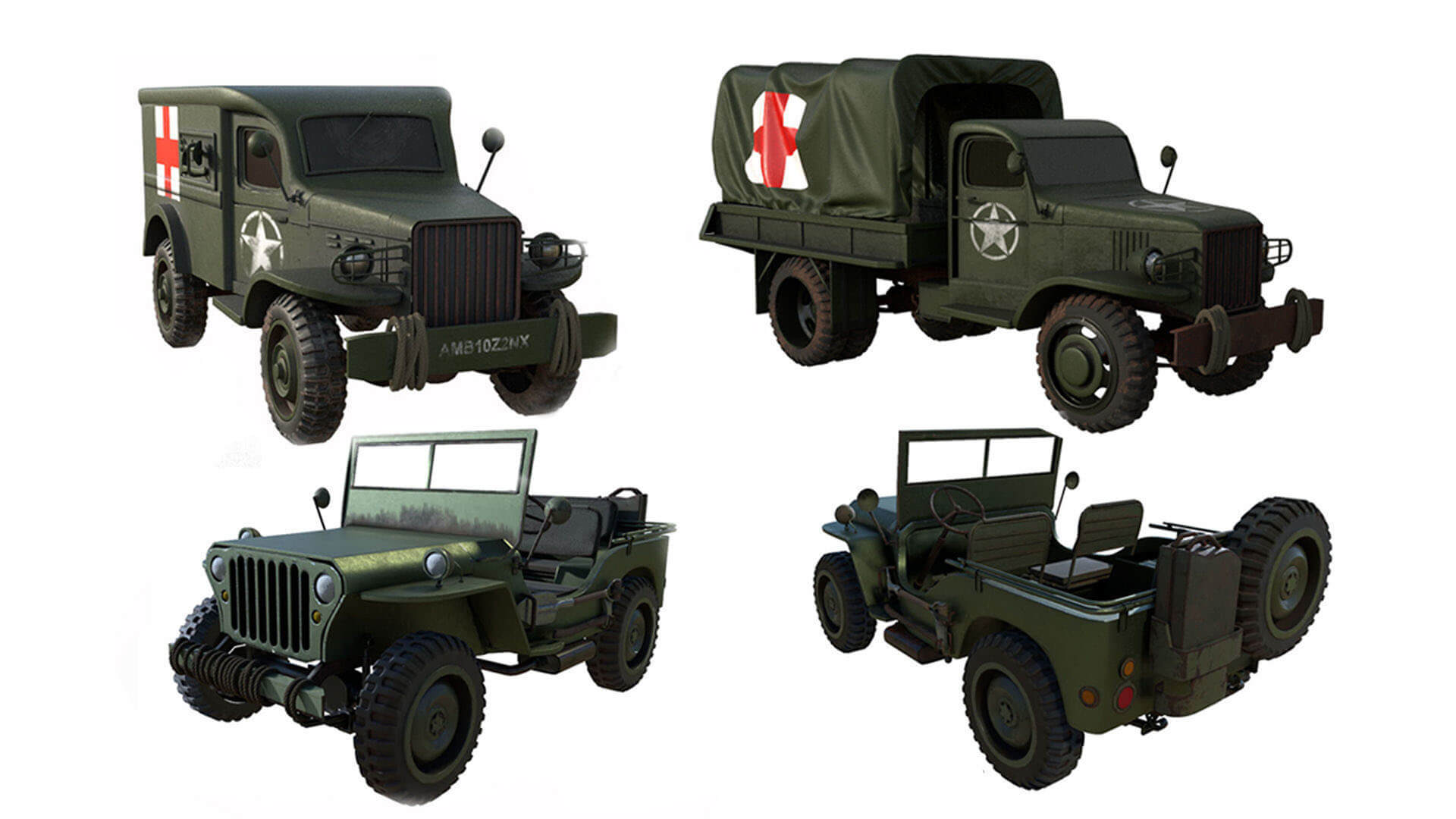 military 3D vehicle 3D Render, Digital Art by 512pixel