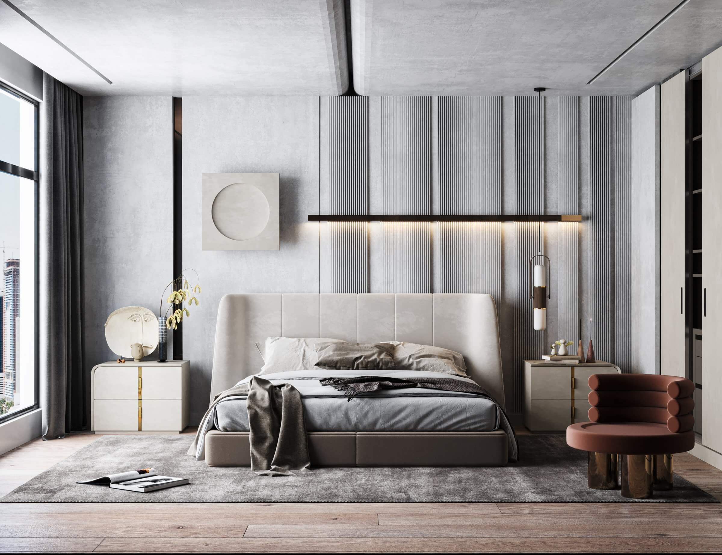 Modern Bedroom - 3D Model by 531113675