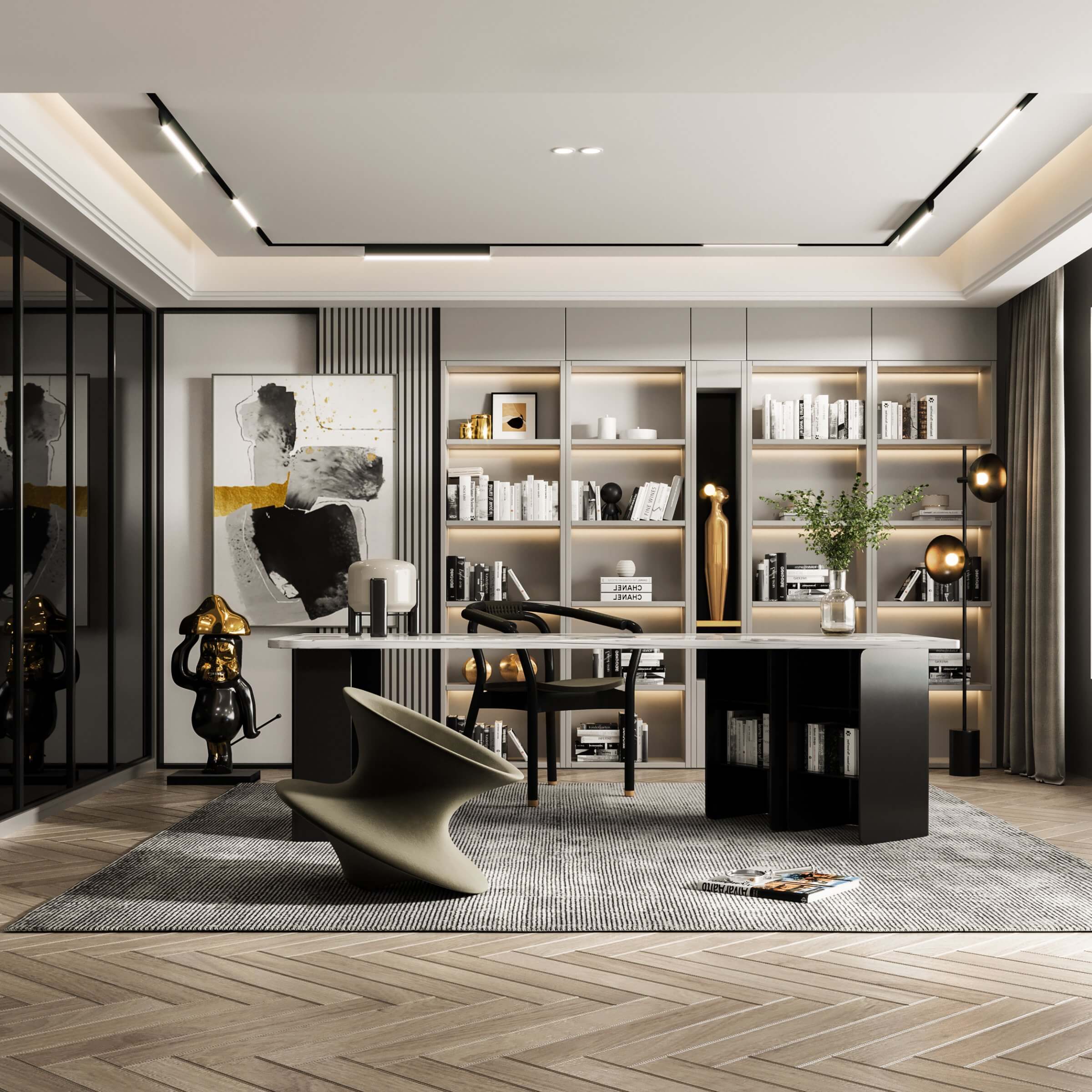 Modern Study - 3D Model by 531113675