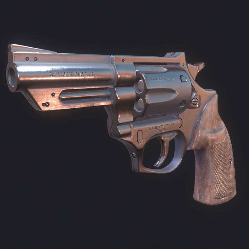 Revlover Handgun - 3D Model by 7718726