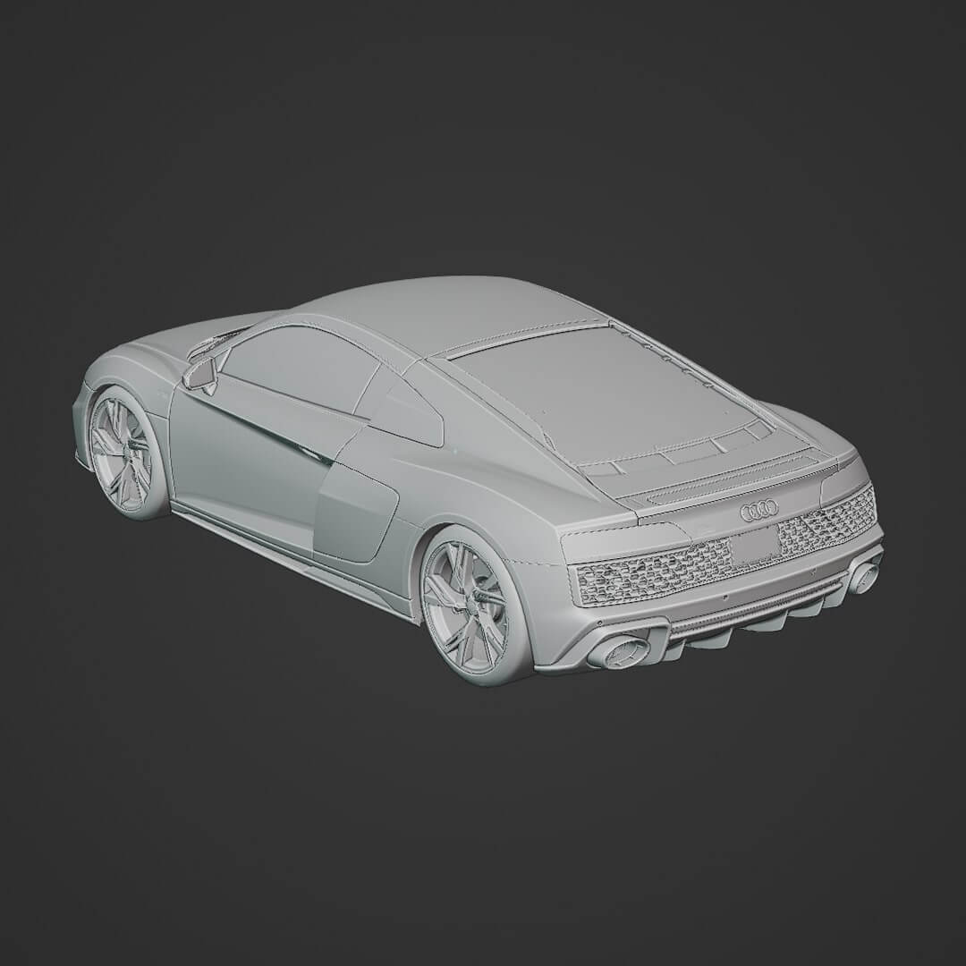 Audi R8 Coupe 2021 - 3D Model by 777angels777