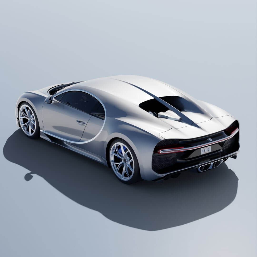 Bugatti Chiron 2016 - 3D Model by 777angels777