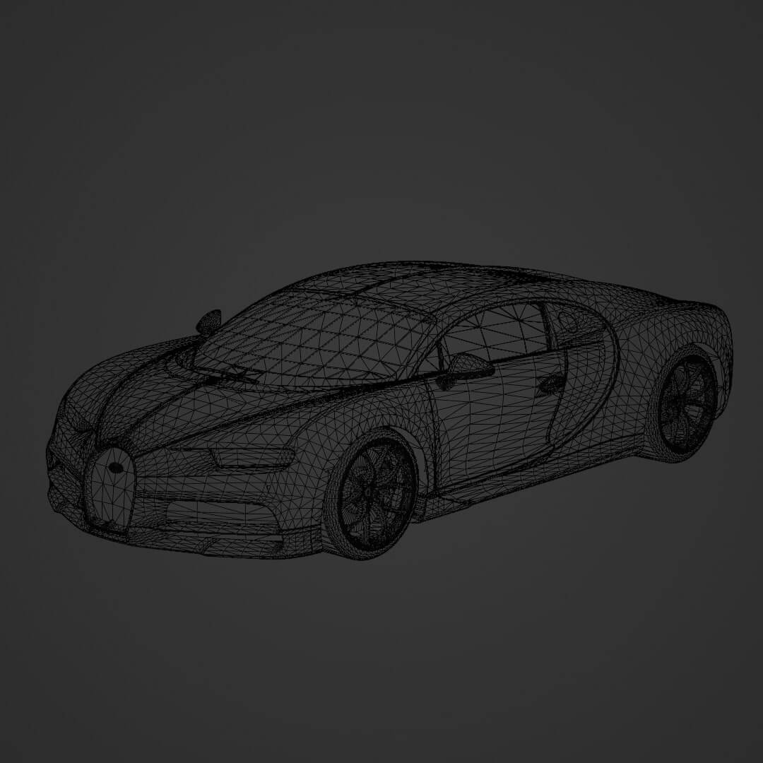 Bugatti Chiron 2016 - 3D Model by 777angels777
