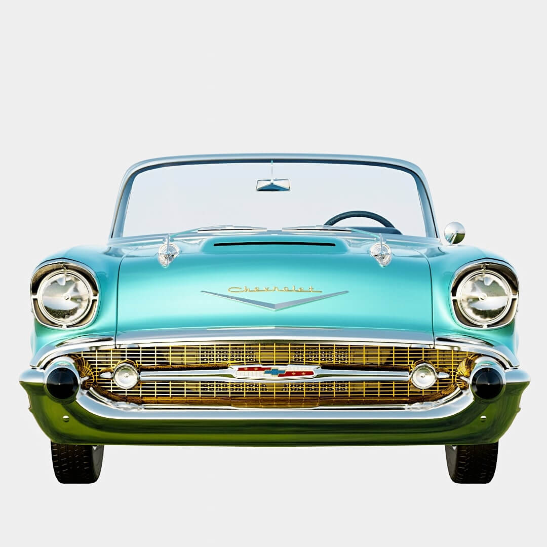 Chevrolet Bel Air 1957 Convertible - 3D Model by 777angels777
