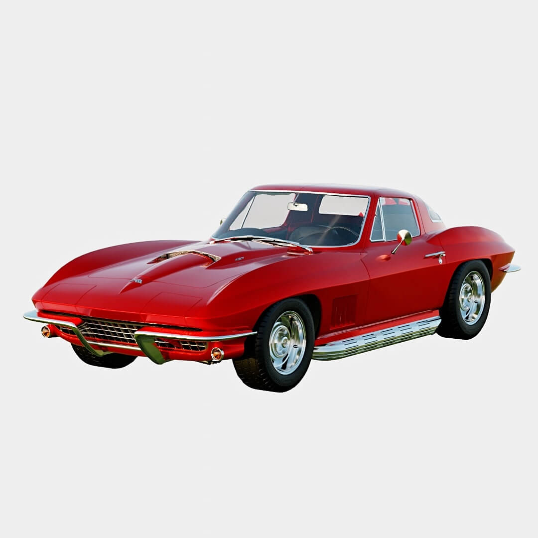 Chevrolet Corvette C2 Stingray 1967 - 3D Model by 777angels777