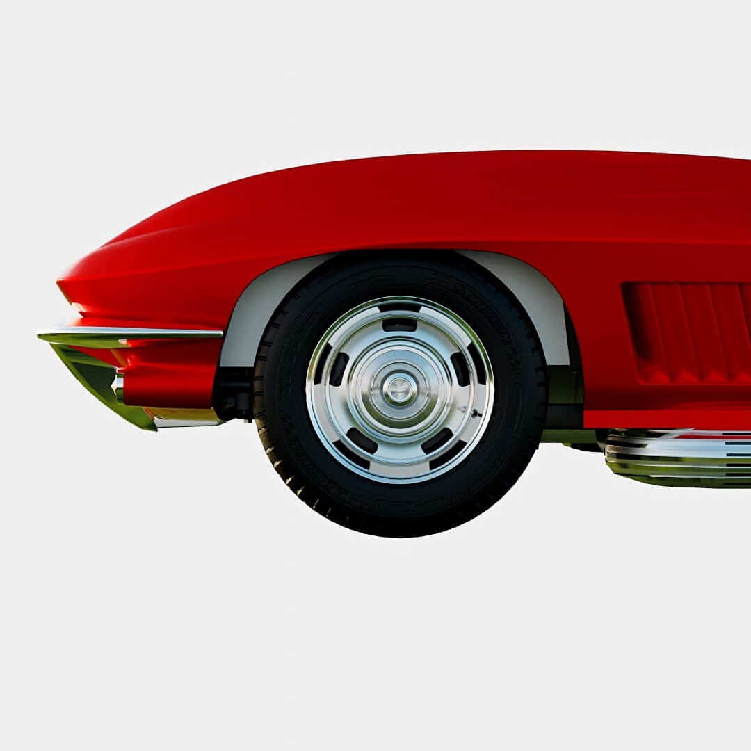 Chevrolet Corvette C2 Stingray 1967 - 3D Model by 777angels777