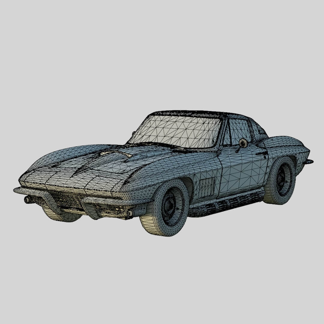 Chevrolet Corvette C2 Stingray 1967 - 3D Model by 777angels777