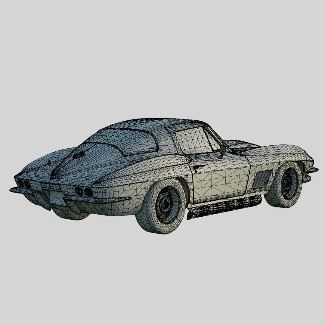 Chevrolet Corvette C2 Stingray 1967 - 3D Model by 777angels777