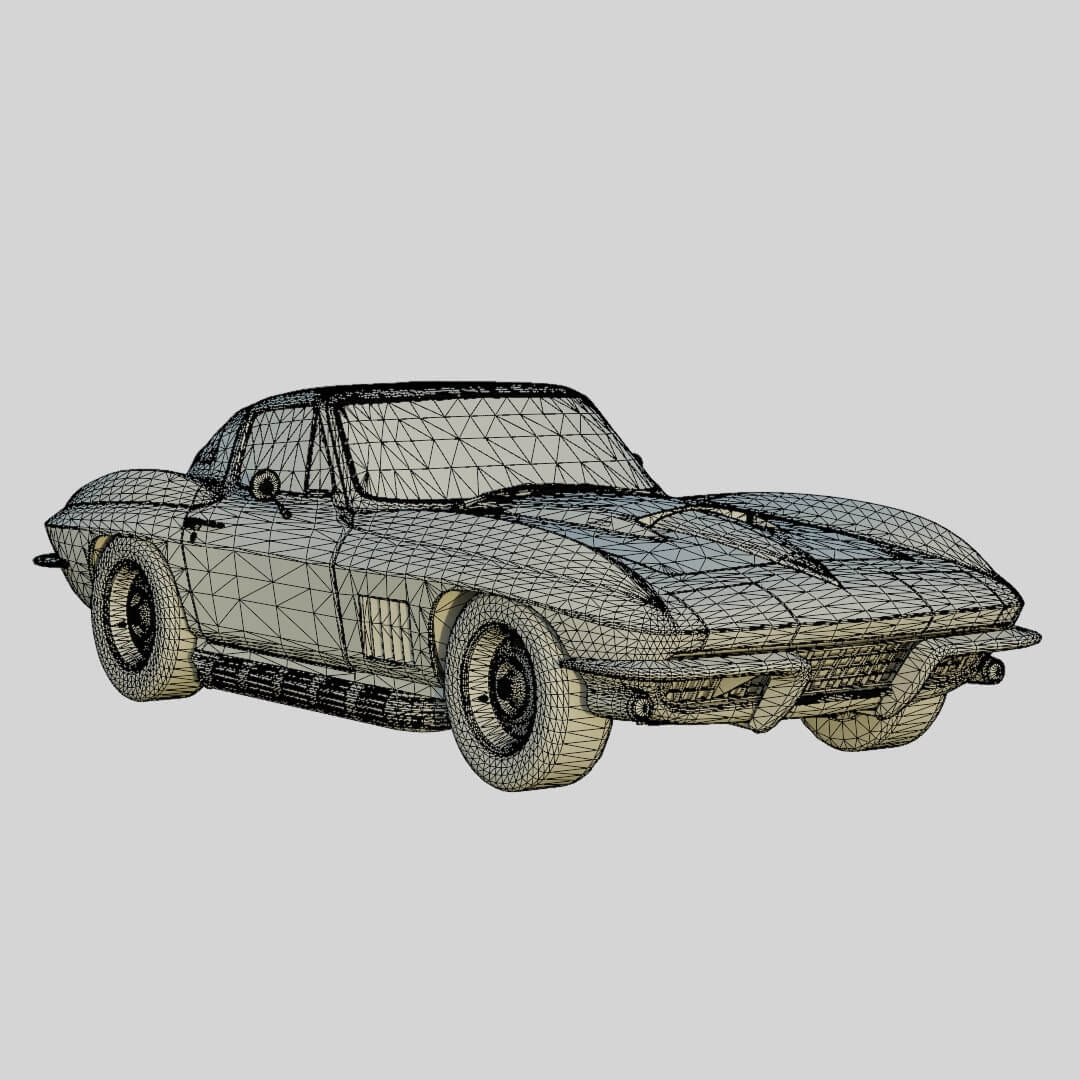 Chevrolet Corvette C2 Stingray 1967 - 3D Model by 777angels777