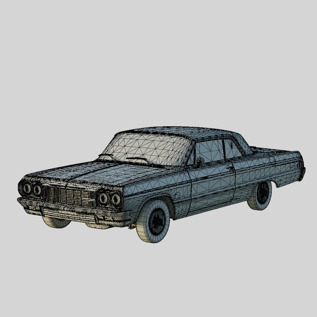Chevrolet Impala SS 1964 2Door Sedan - 3D Model by 777angels777