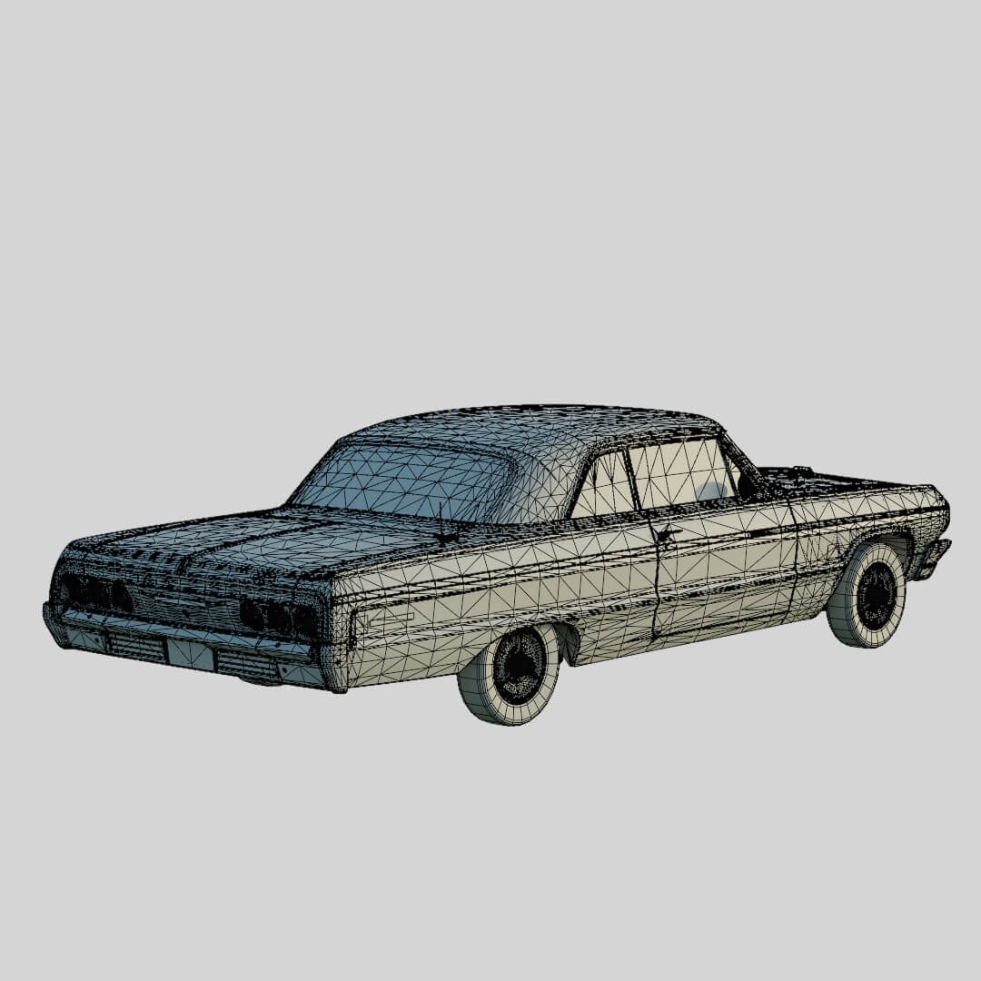 Chevrolet Impala SS 1964 2Door Sedan - 3D Model by 777angels777