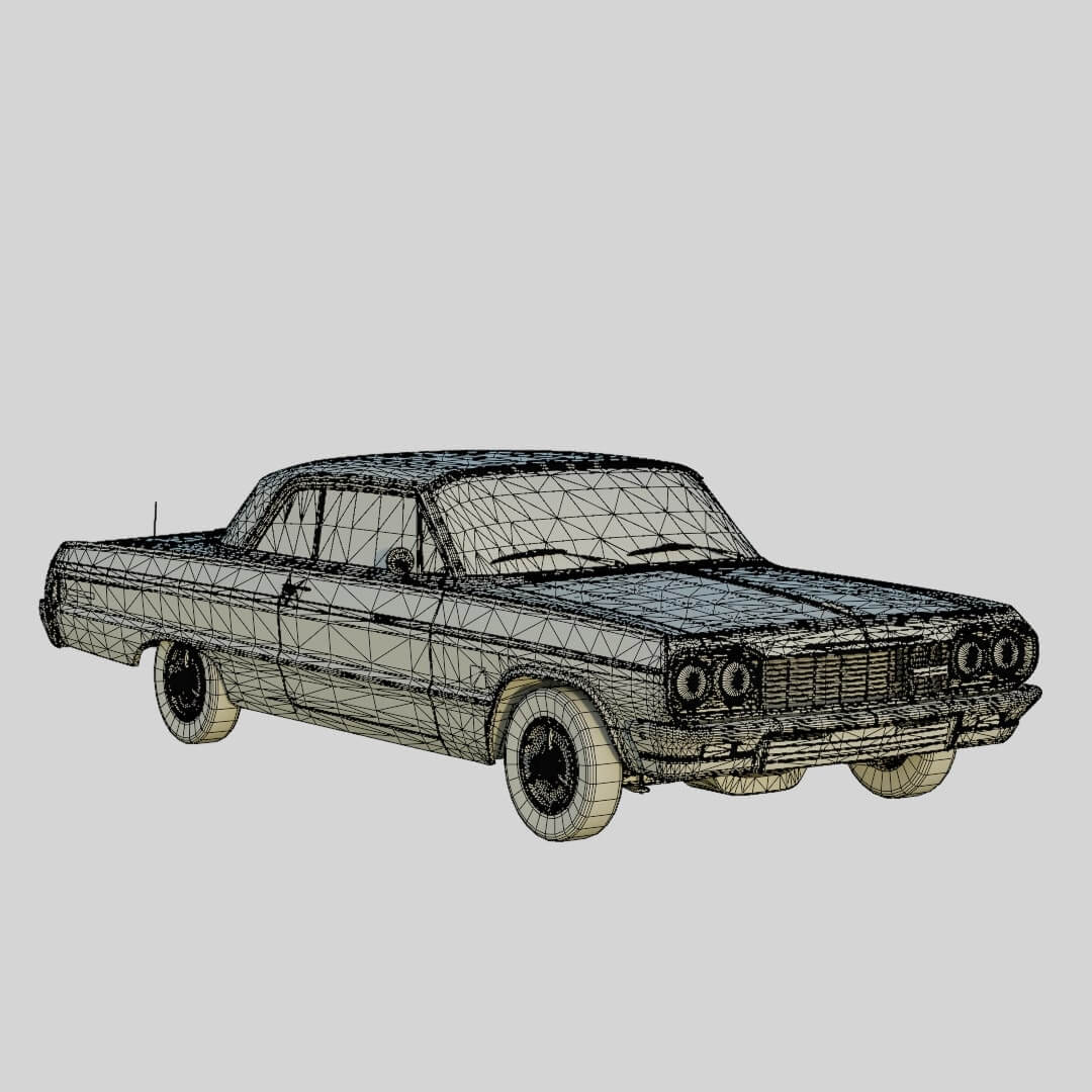 Chevrolet Impala SS 1964 2Door Sedan - 3D Model by 777angels777
