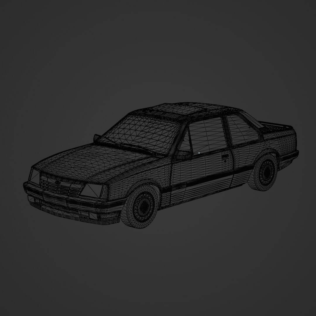 Chevrolet Monza Classic SE 500Ef 1990 - 3D Model by 777angels777