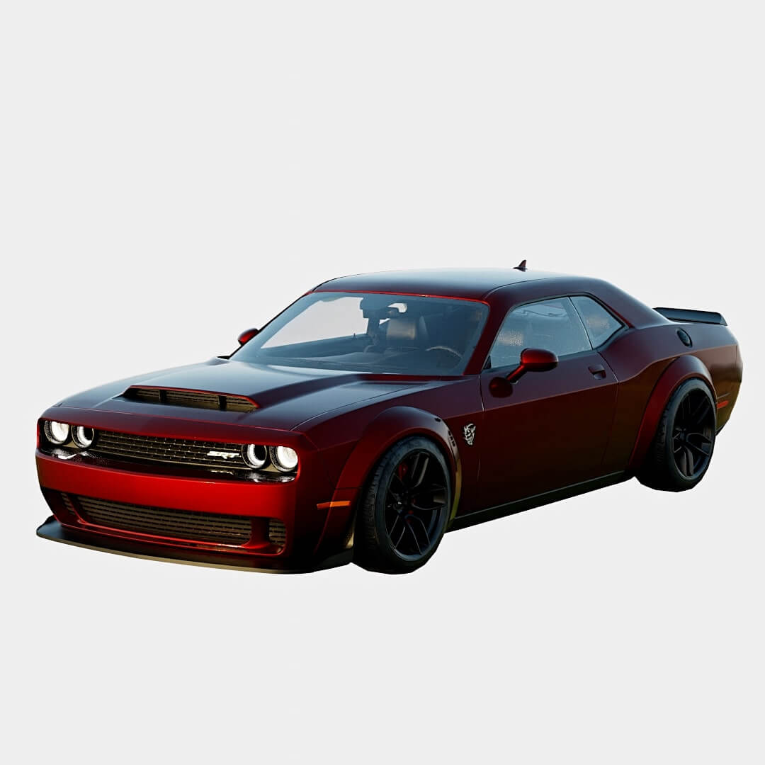 Dodge Challenger SRT Hellcat Widebody 2018 - 3D Model by 777angels777