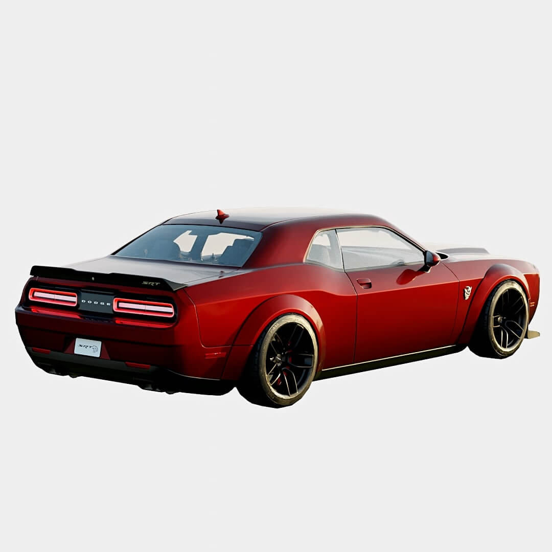Dodge Challenger SRT Hellcat Widebody 2018 - 3D Model by 777angels777