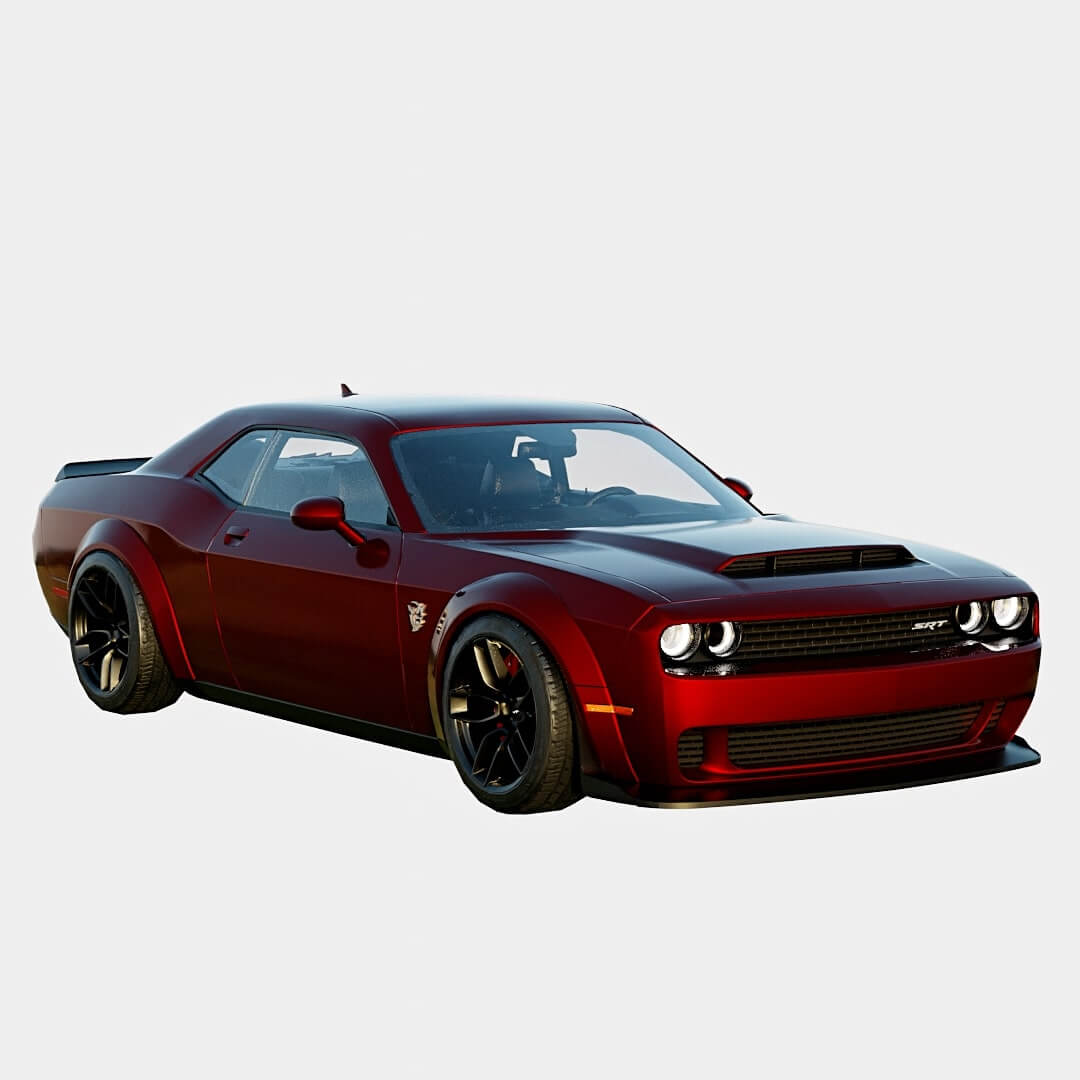 Dodge Challenger SRT Hellcat Widebody 2018 - 3D Model by 777angels777