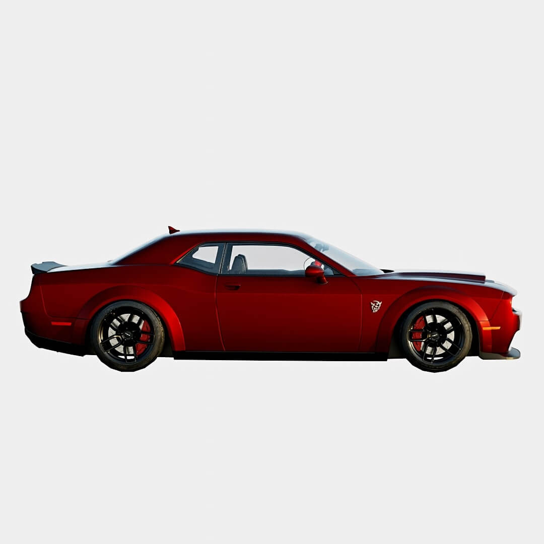 Dodge Challenger SRT Hellcat Widebody 2018 - 3D Model by 777angels777