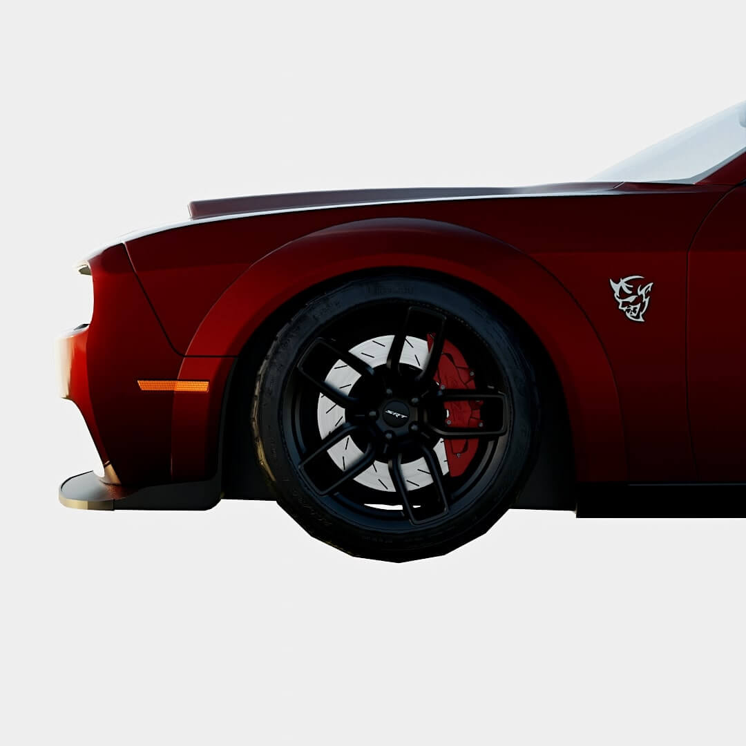 Dodge Challenger SRT Hellcat Widebody 2018 - 3D Model by 777angels777