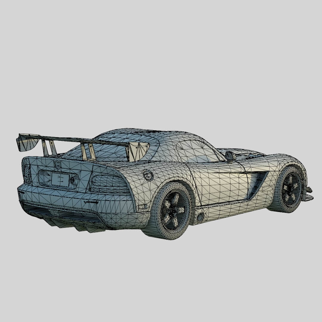 Dodge Viper SRT10 ACR 2008 - 3D Model by 777angels777
