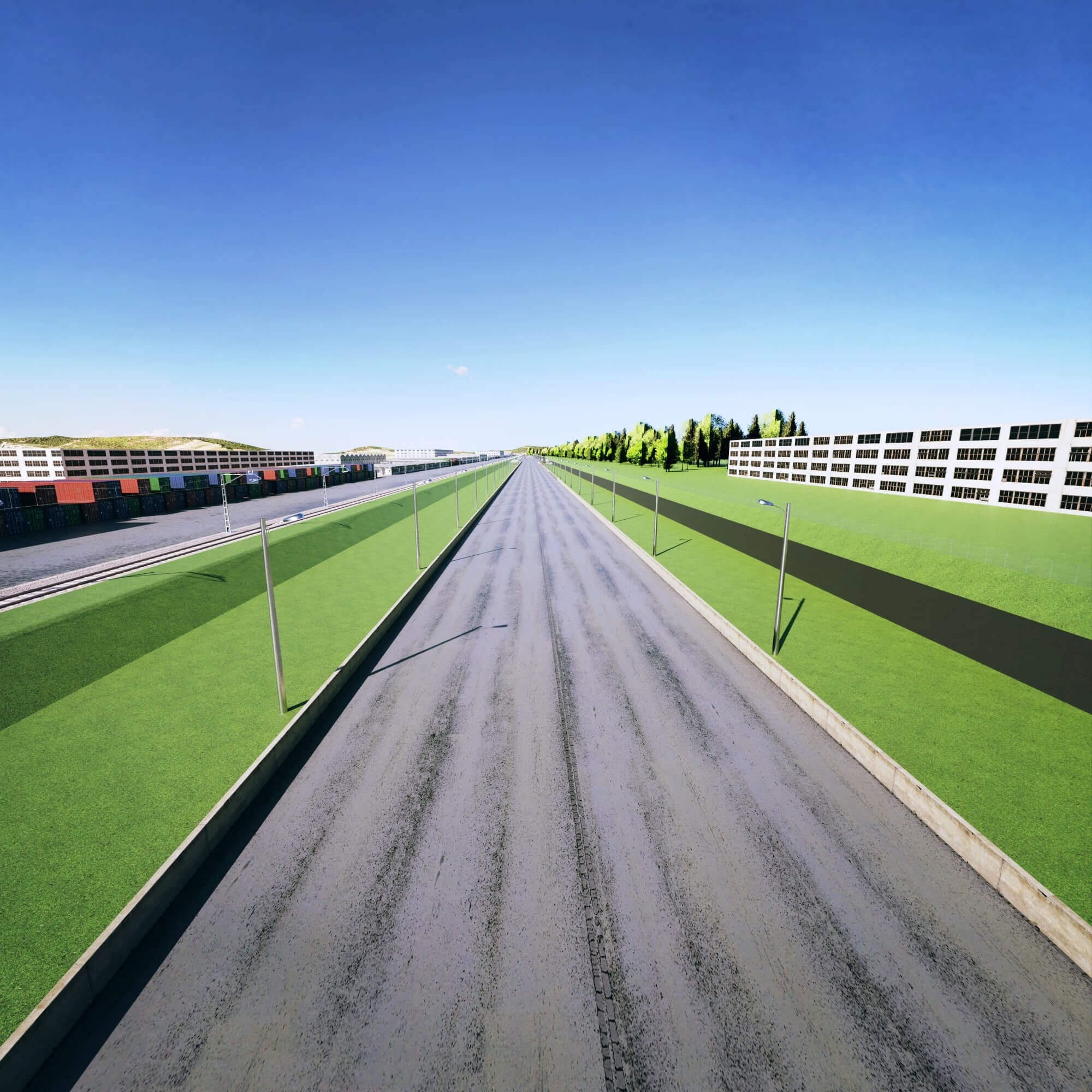 Drag Strip - 2000M 3D Model by 777angels777