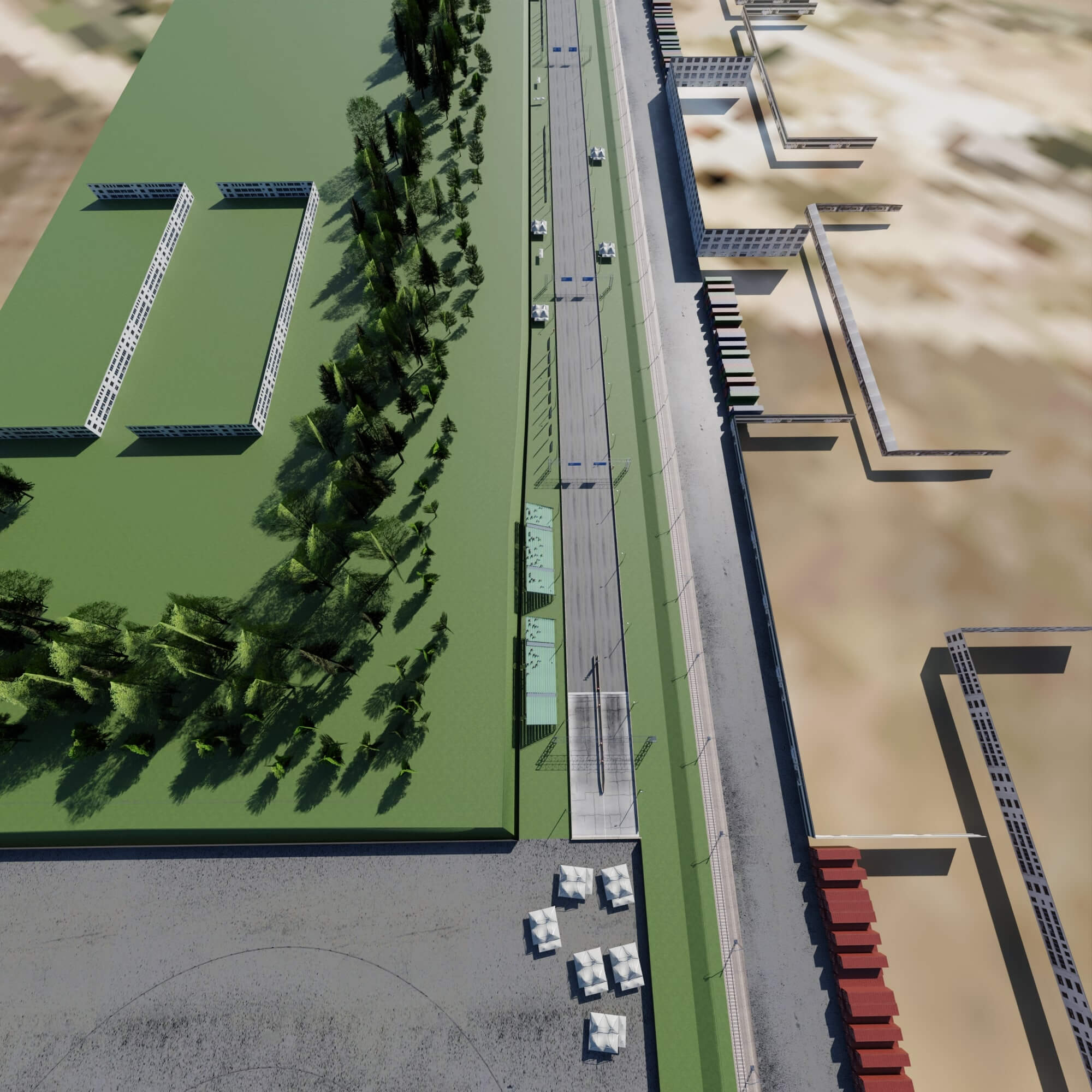 Drag Strip - 2000M 3D Model by 777angels777