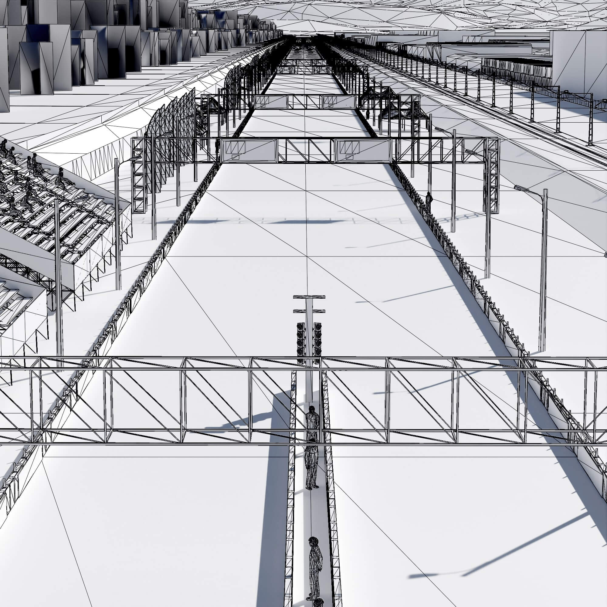Drag Strip - 2000M 3D Model by 777angels777