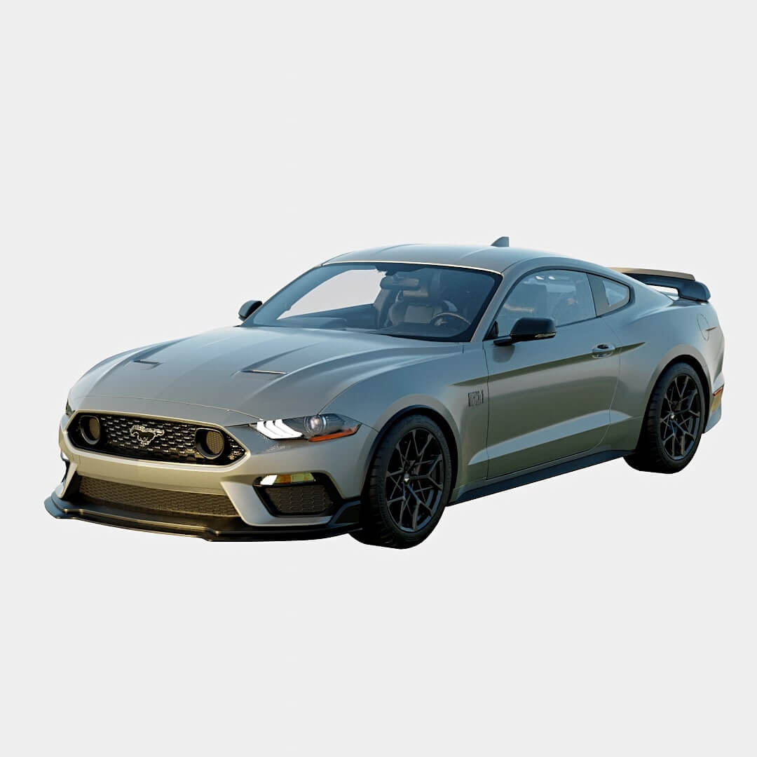 Ford Mustang Mach 1 2021 No Livery - 3D Model by 777angels777