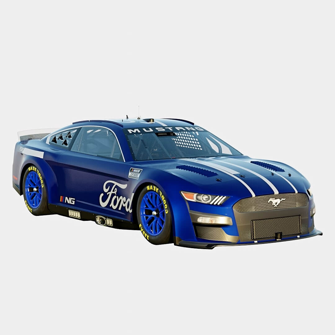 Ford Mustang Next Gen Nascar 2022 - 3D Model by 777angels777