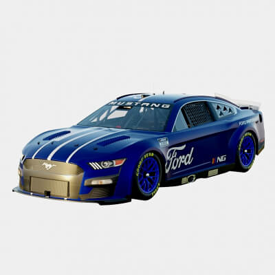 Ford Mustang Next Gen Nascar 2022 - 3D Model by 777angels777