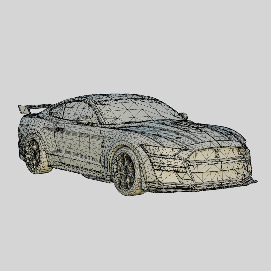 Ford Mustang Shelby GT500 2020 - 3D Model by 777angels777