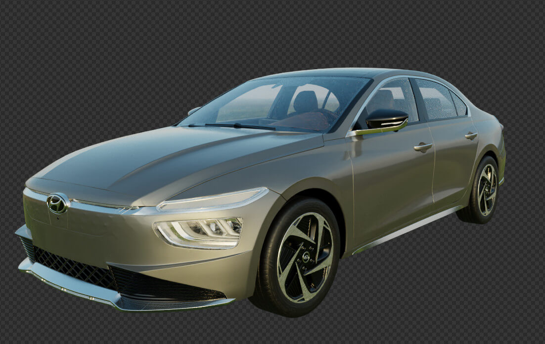 Hyundai Mistra EV 2021 - 3D Model by 777angels777