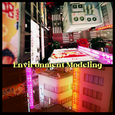 Japanese Styled Block of Building - 3D Model by 777angels777