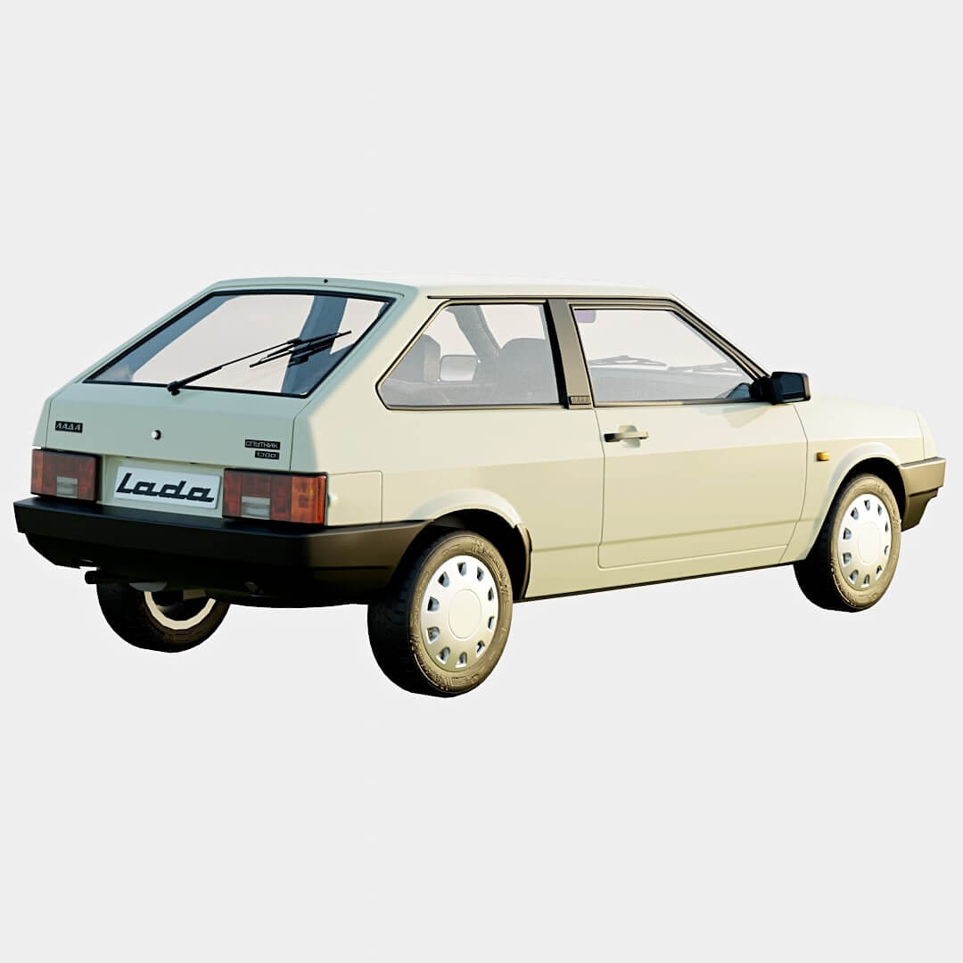 Lada Vaz 2108 1984 91 Spec - 3D Model by 777angels777