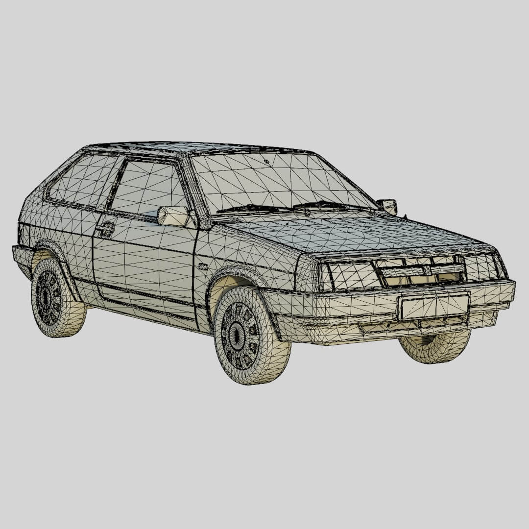 Lada Vaz 2108 1984 91 Spec - 3D Model by 777angels777