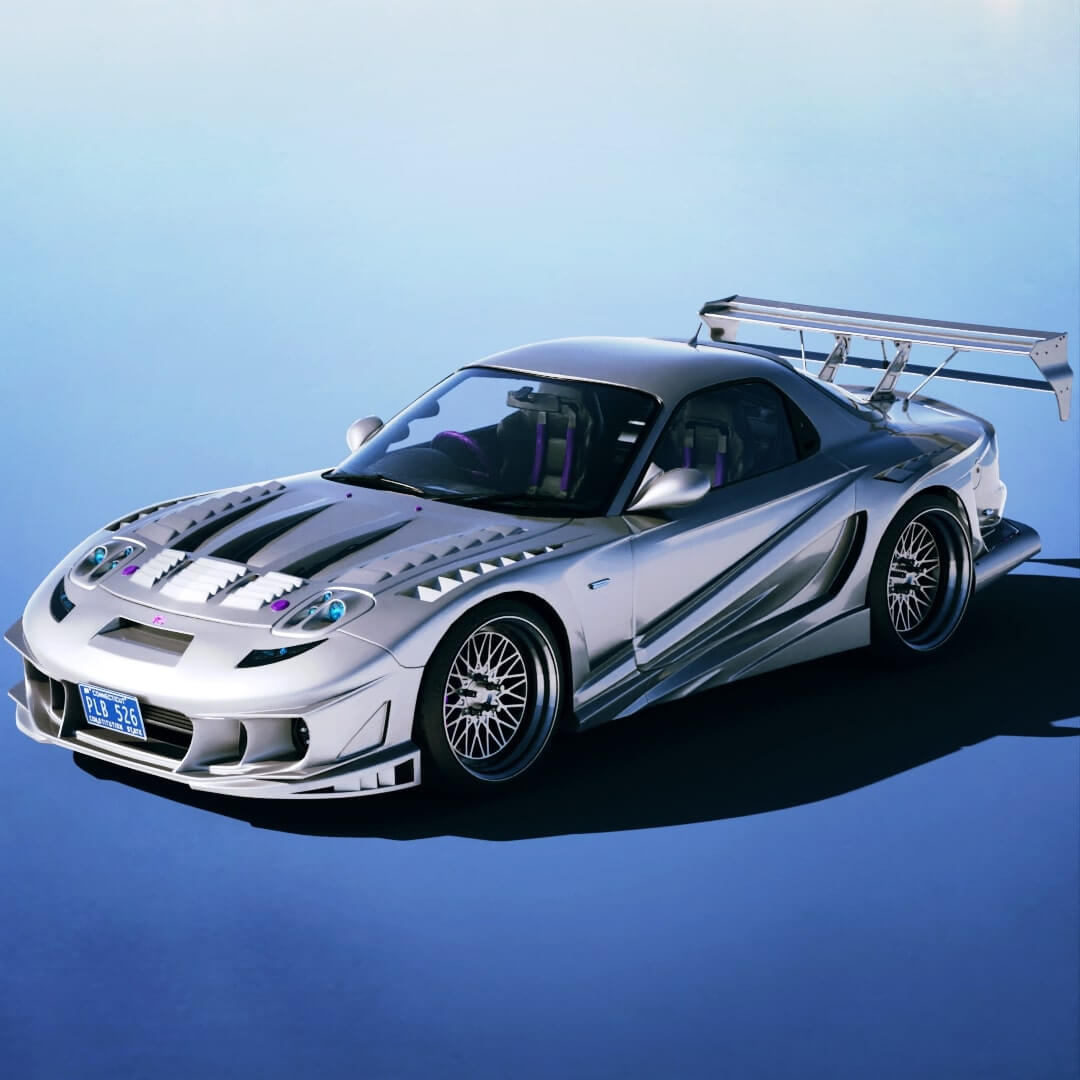 Mazda RX-7 Fd3S Abflug Anibus 1994 3D Model by 777angels777