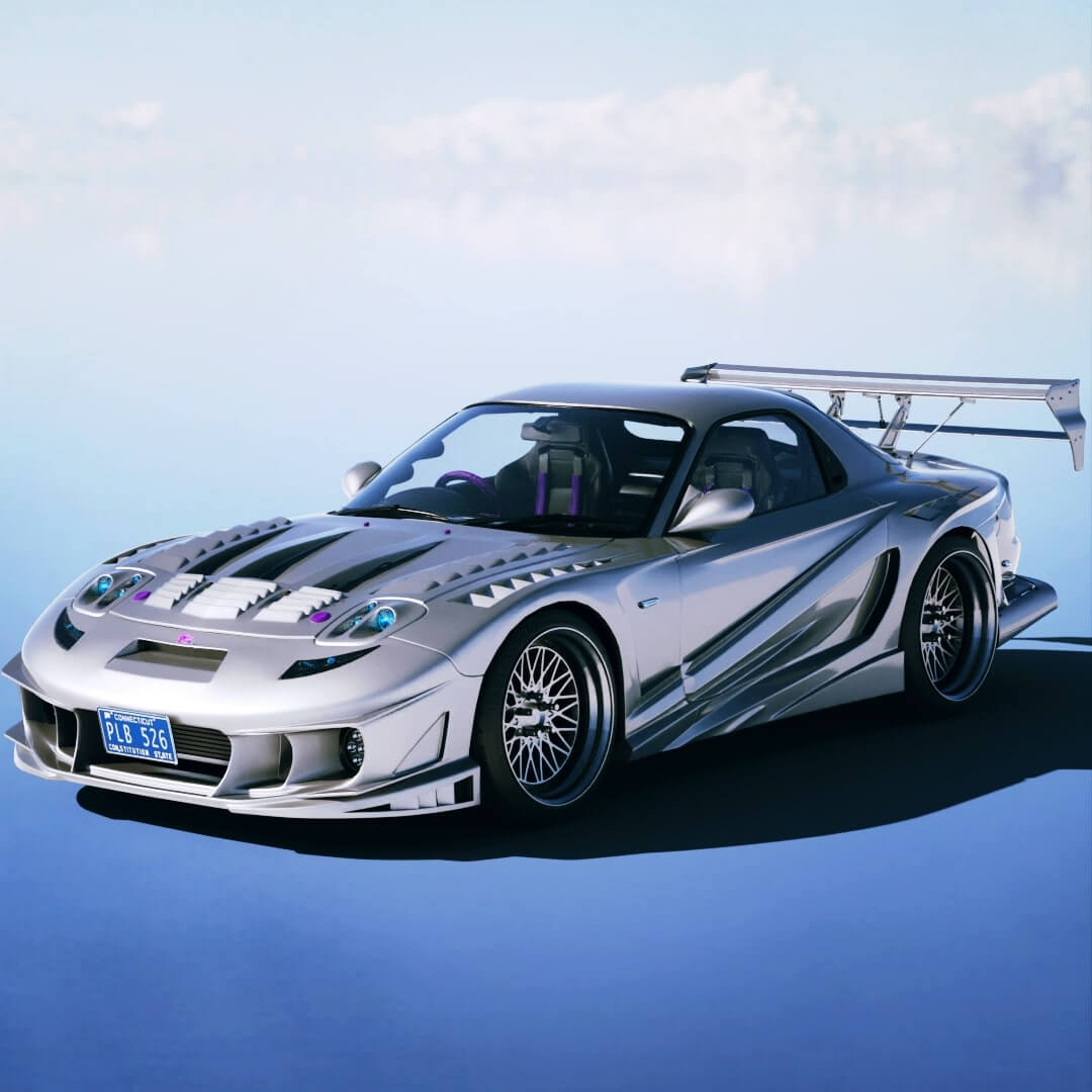 Mazda RX-7 Fd3S Abflug Anibus 1994 3D Model by 777angels777