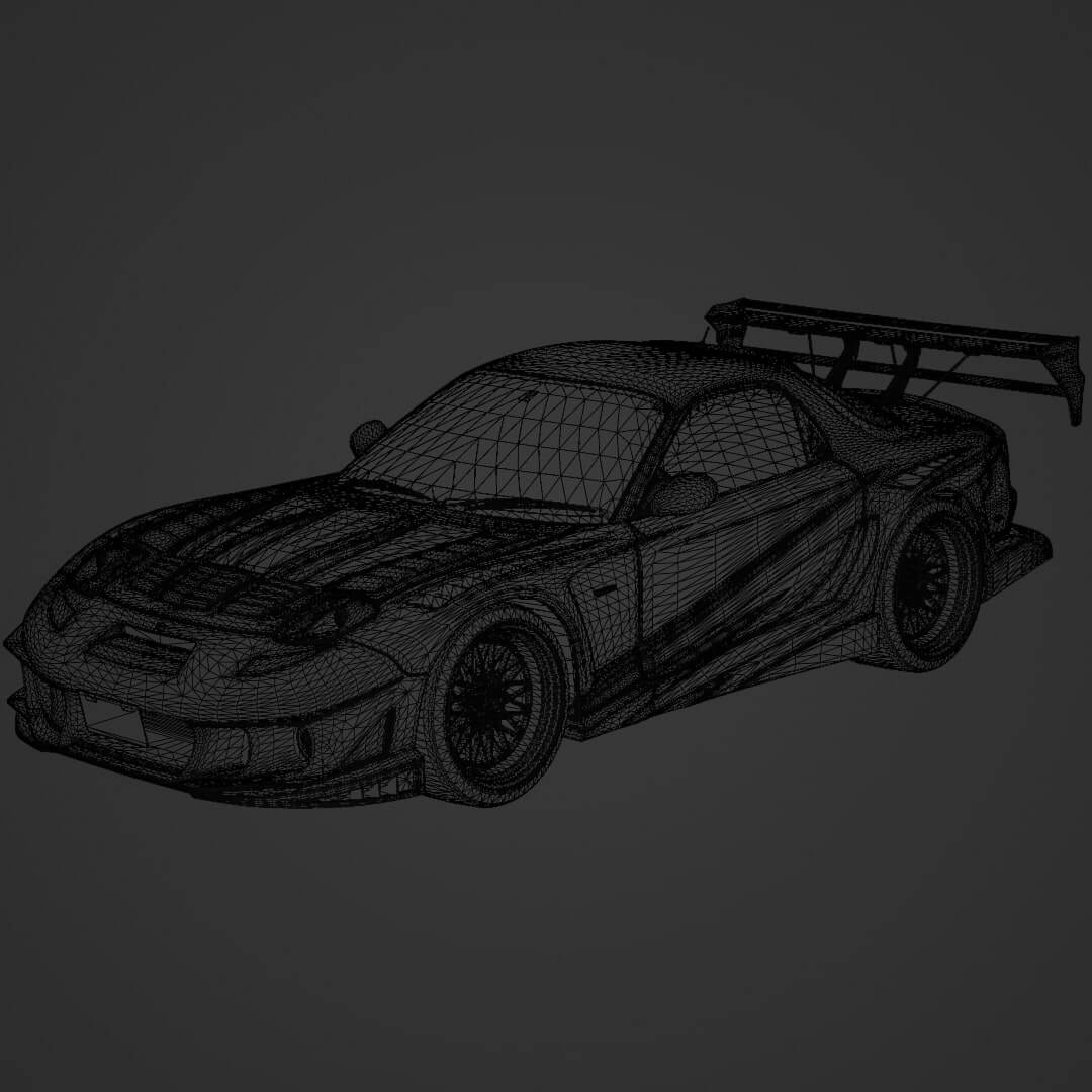 Mazda RX-7 Fd3S Abflug Anibus 1994 3D Model by 777angels777