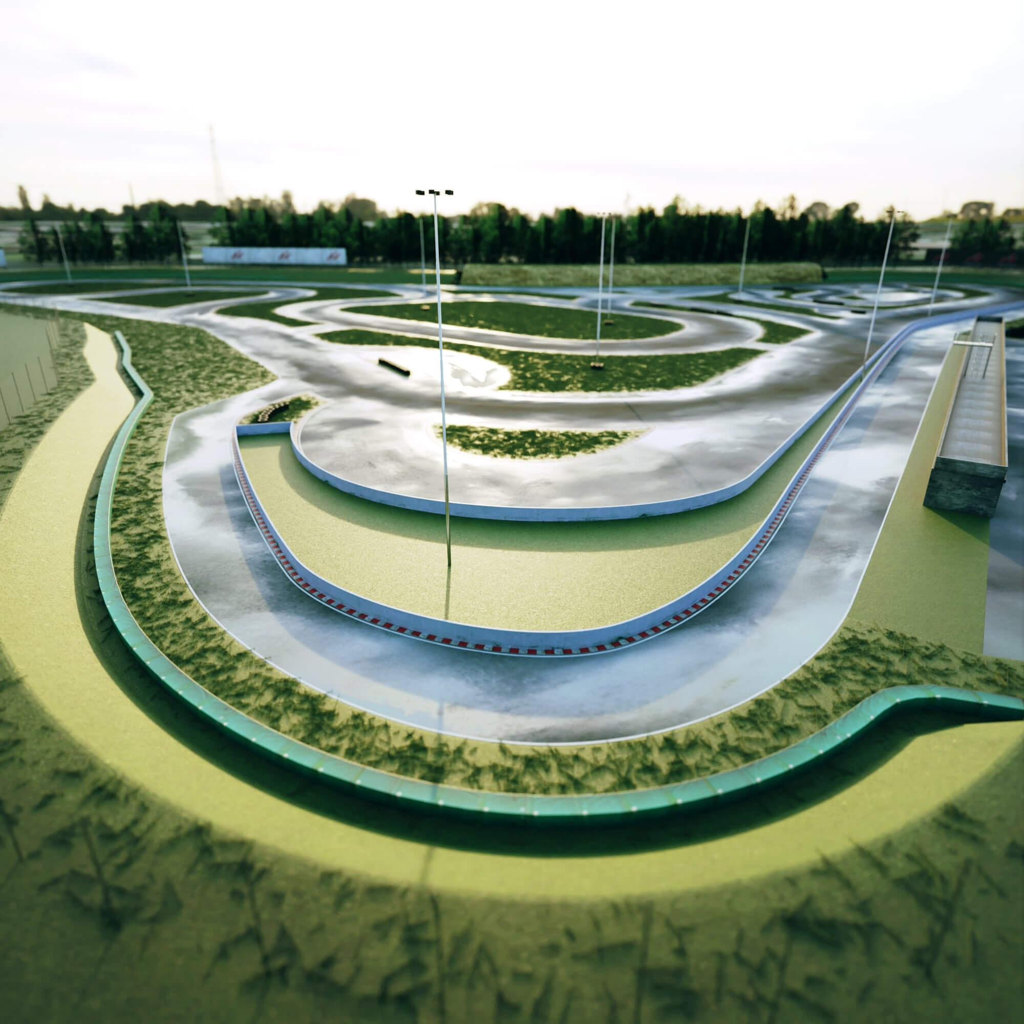 Race Track for Drifting - 3D Model by 777angels777