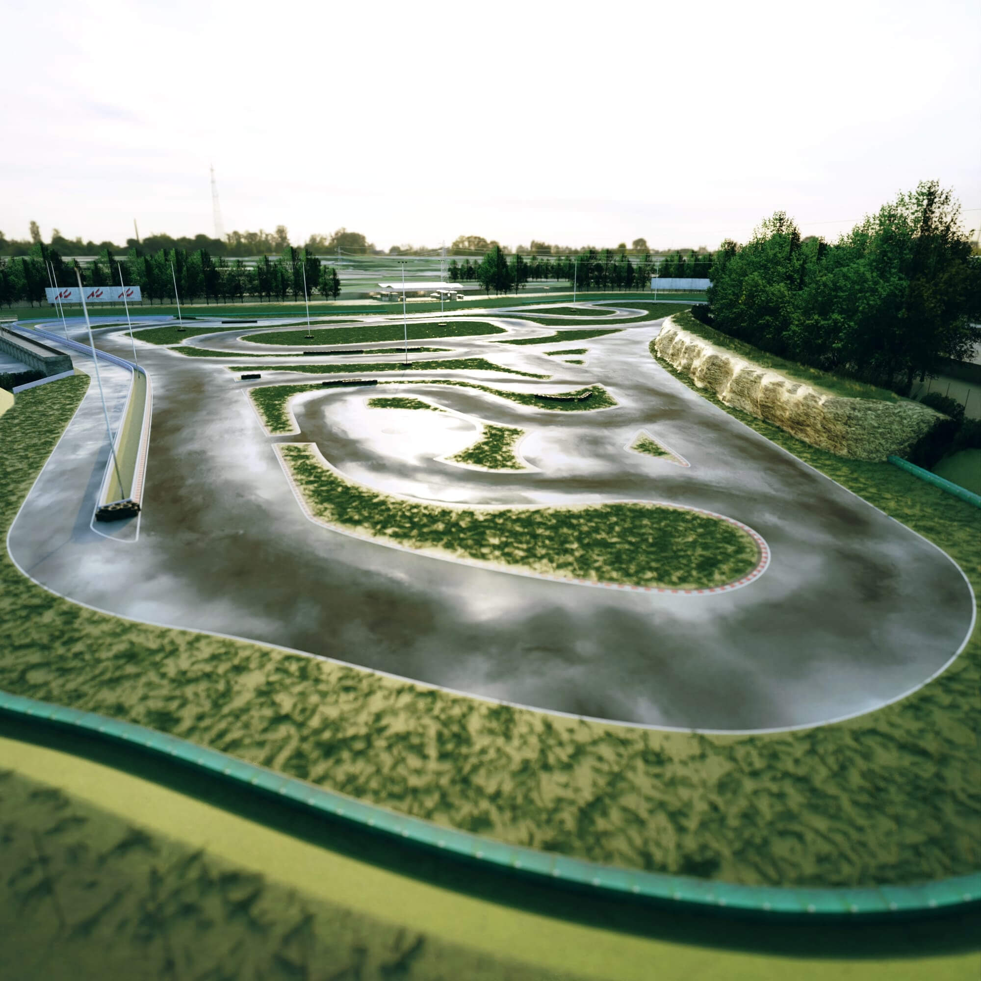 Race Track for Drifting - 3D Model by 777angels777