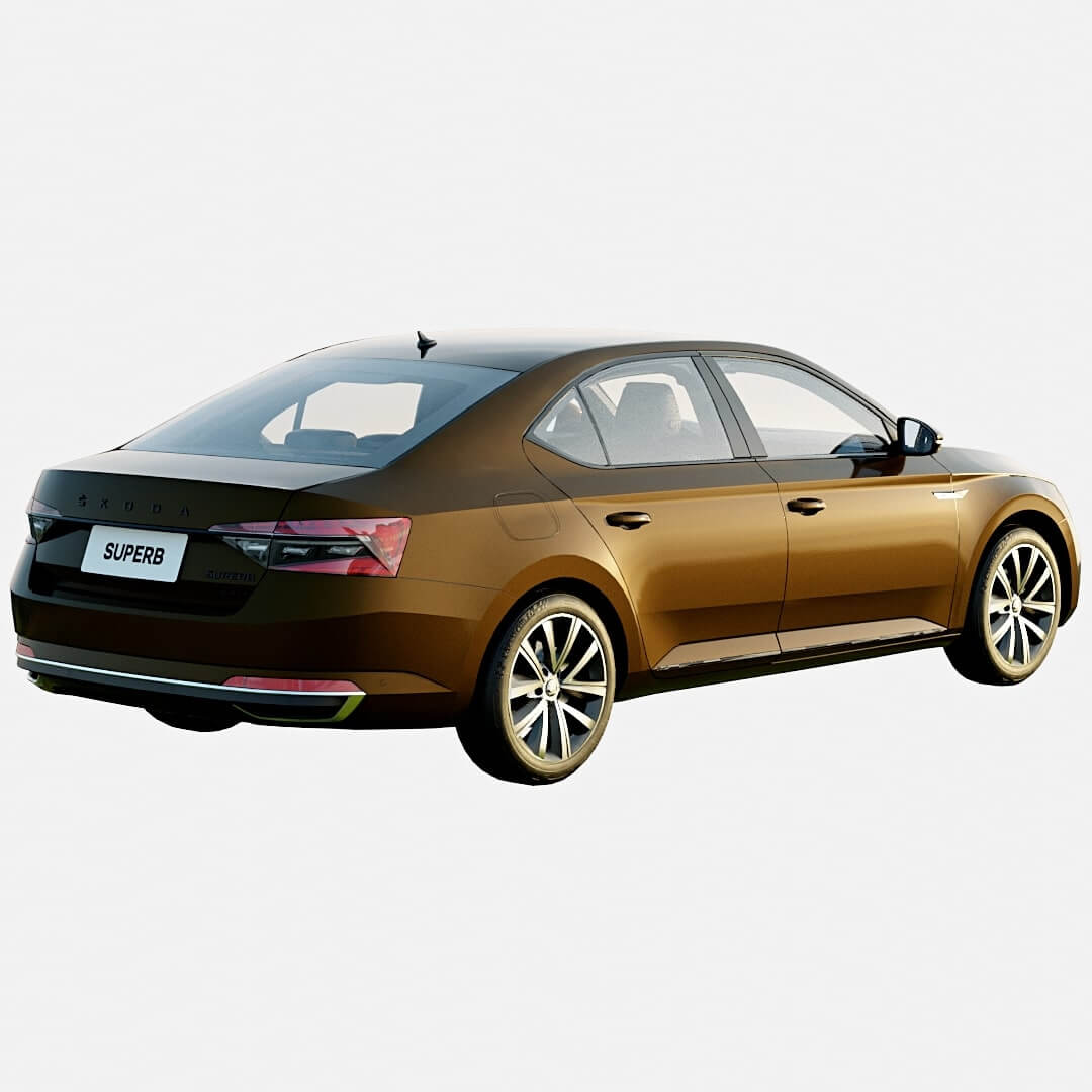 Skoda Superb 2021 Sportline Plus Spec - 3D Model by 777angels777