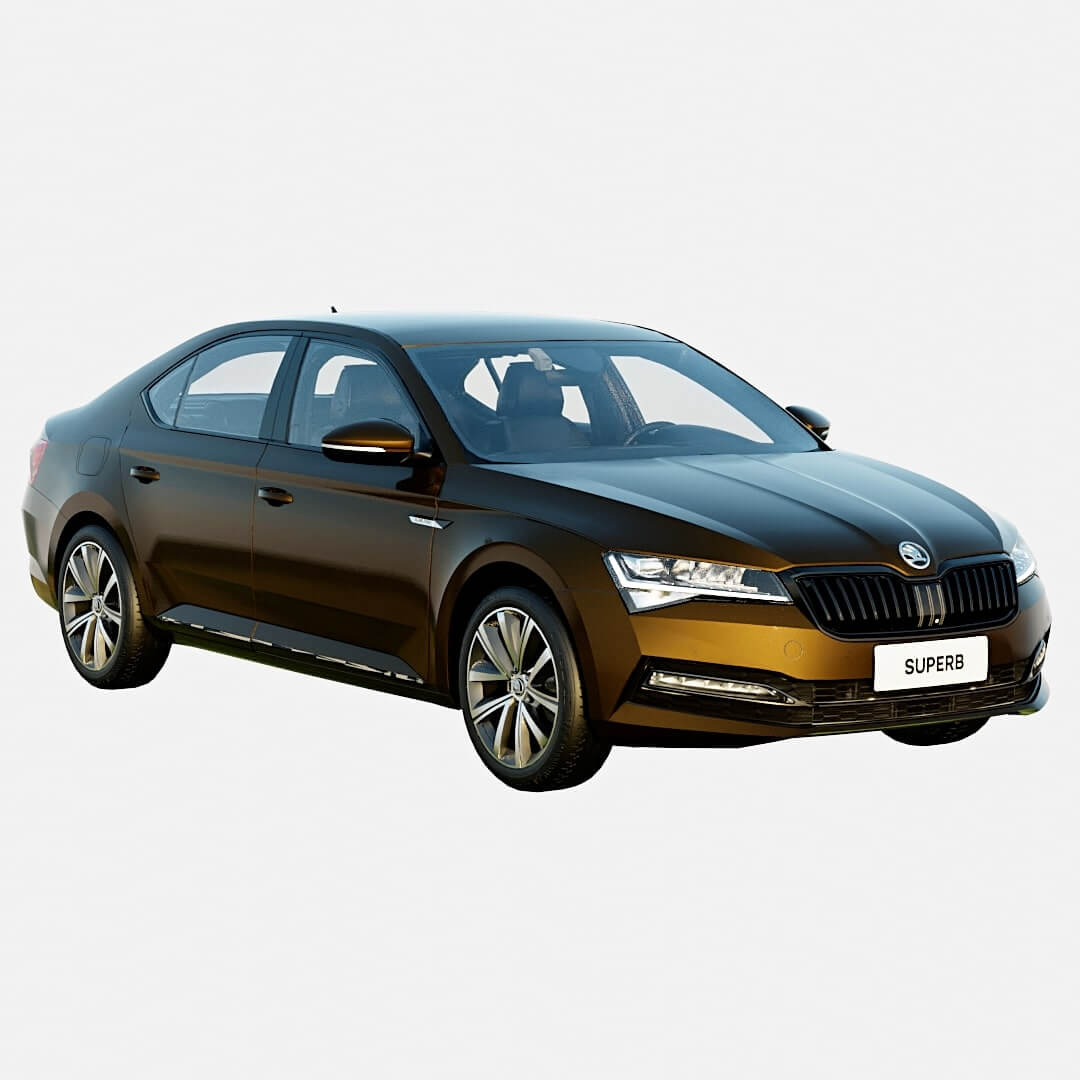 Skoda Superb 2021 Sportline Plus Spec - 3D Model by 777angels777