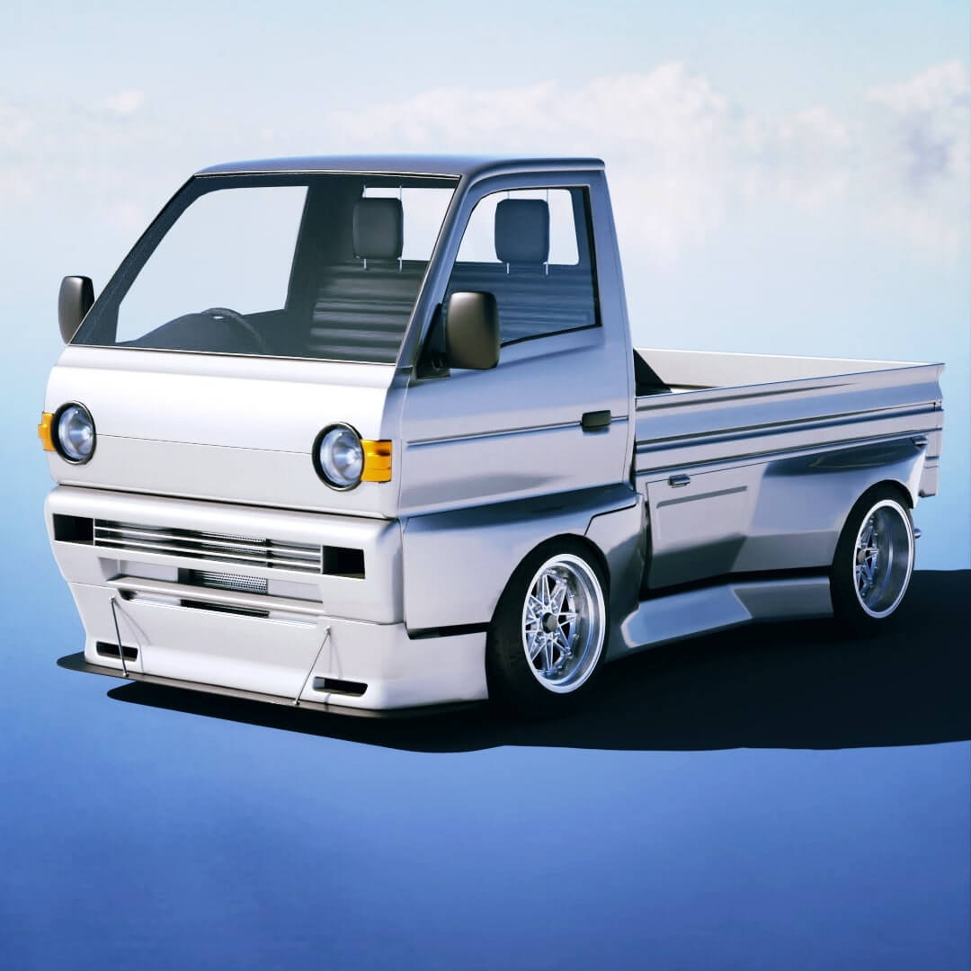 Suzuki Carry Kei Truck 1993 - Free 3D Model by 777angels777
